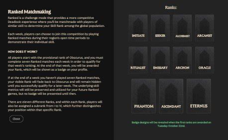 All Deadlock Ranks Revealed Ensigame