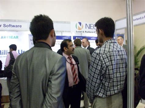 Mr Lalit Jain Vp Sales And Marketing Crestech Software Systems Having A Chat With The Clients