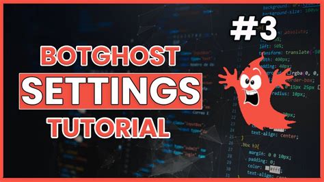 Botghost Discord Bot Maker Tutorial 3 Settings Youtube