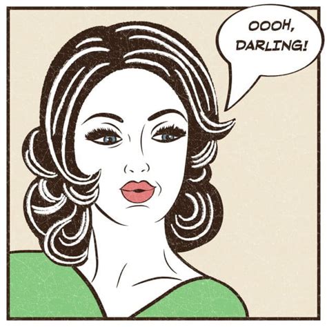 연설 거품을 가진 여자의 팝 아트 그림 Eps Ai Uidownload