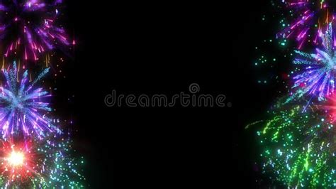 Firework Glow Particle Explosion Animation Stock Footage Video Of