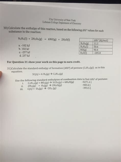Solved Calculate The Enthalpy Of This Reaction Based On The Chegg