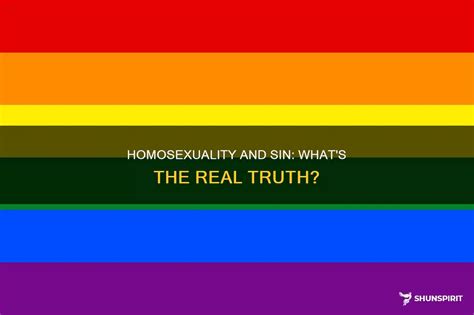 Homosexuality And Sin Whats The Real Truth Shunspirit