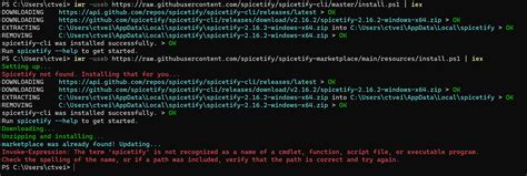 Spicetify Not Recognized In Powershell · Issue 2159 · Spicetifycli