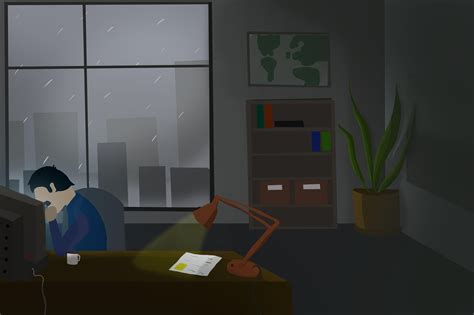 Working Late Oc Rimaginarysliceoflife
