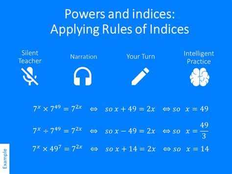 Applying The Rules Of Indices To Form And Solve Equations Variation Theory