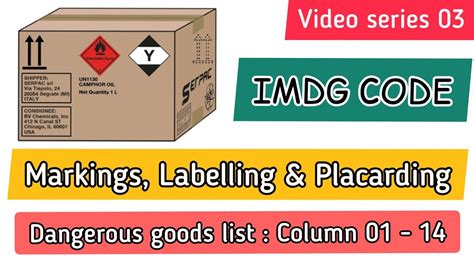 Markings Labelling And Placarding Imdg Code Ships 56 Off
