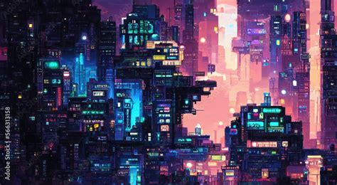 Pixel Art City Scene At Clara Moran Blog