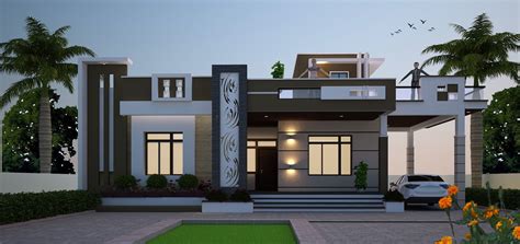 Ground Floor 35x60 Modern House Design Information 3d Elevation