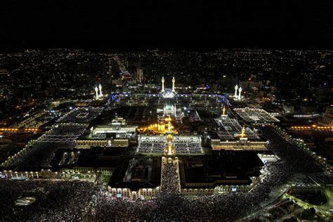 عکس با کیفیت تصاویر هوایی از حرم امام رضا علیه السلام آستان نیوز