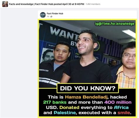 Fact Check Computer Hacker Hamza Bendelladj Was Not Executed As Of