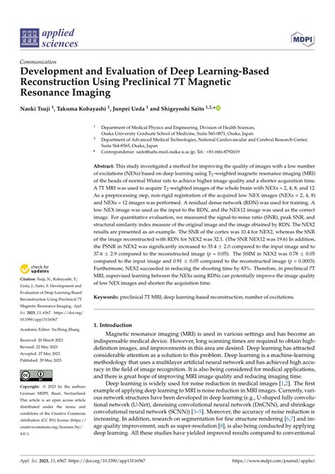 pdf development and evaluation of deep learning based reconstruction