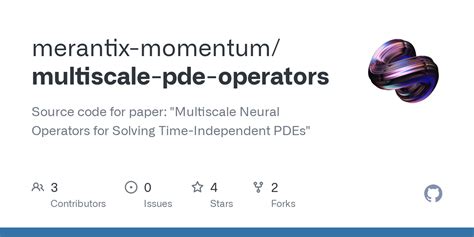 Github Merantix Momentummultiscale Pde Operators Source Code For