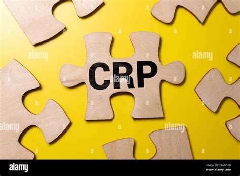 Crp C Reactive Protein Test Symbol Wooden Cubes With Word Crp Beautiful Grey Background