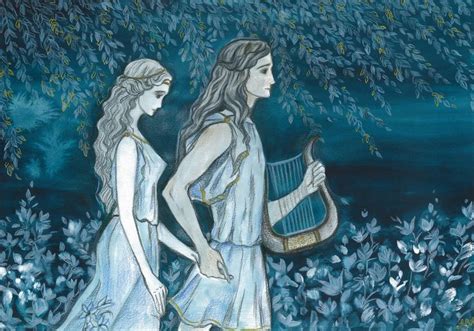Orpheus And Eurydice In The Dark Halls Of Hades Greek Mythology Art