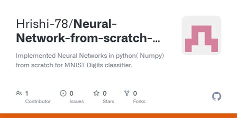 Github Hrishi 78neural Network From Scratch Numpy Implemented