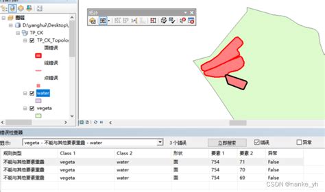Arcgis拓扑检查实现多个矢量数据之间消除重叠区域