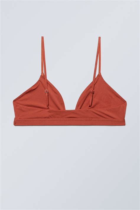 Soft Triangle Bralette Soul Rust Weekday Ww