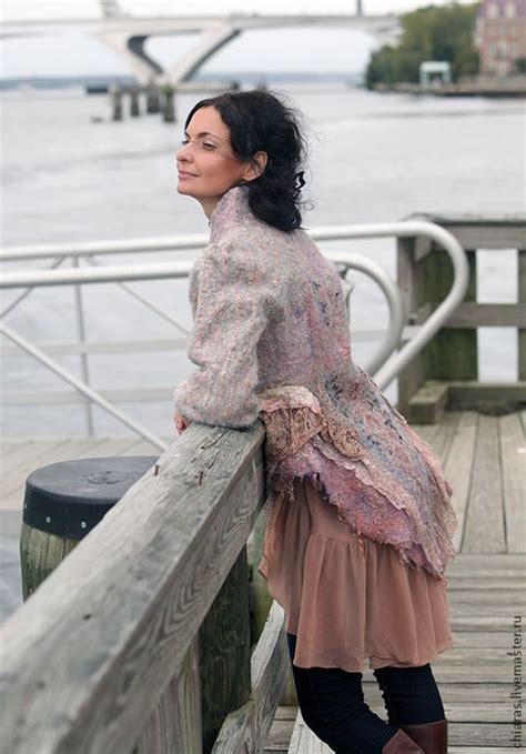 Пиджаки жакеты ручной работы Камзольчик ручной работы из Шерсти и шелка с Секретиком Irena