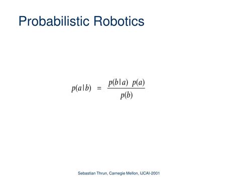 Ppt Probabilistic Algorithms For Mobile Robot Mapping Powerpoint