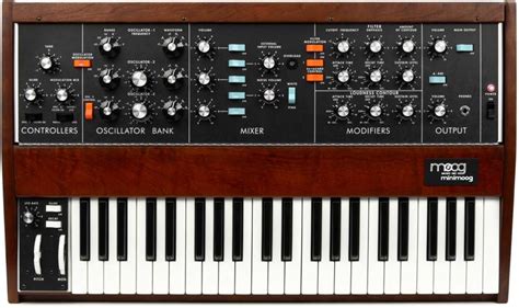 Moog Minimoog Model D Analog Synthesizer Appalachian Cherry Reviews