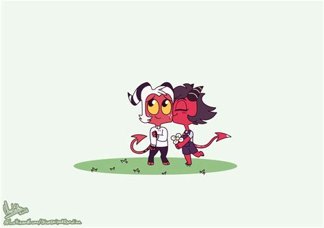 Millie Helluva Boss Moxxie Helluva Boss VivzieVerse lottieandluno фэндомы