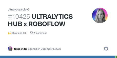 Ultralytics Hub X Roboflow · Ultralytics Yolov5 · Discussion 10425
