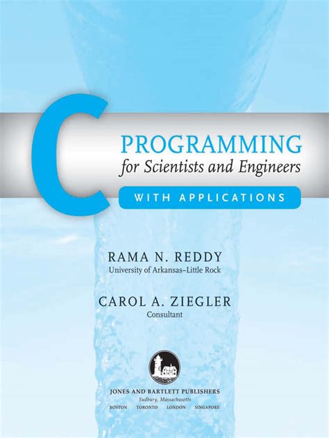 Cover Page C Programming For Scientists And Engineers With Applications Book