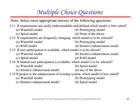 Chapter Software Development Life Cycle Models PDF