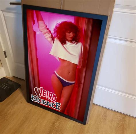 Weird Science Kelly Lebrock 1985 Movie Poster Weird Science Retro