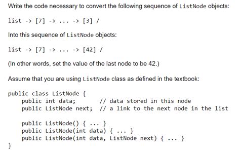 Solved Write The Code Necessary To Convert The Following