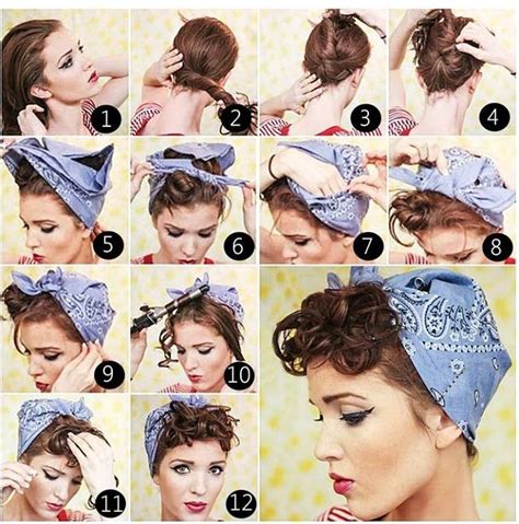 Vintage Pin Up Hairstyle Alldaychic Rockabilly Hair Pin Up Hair