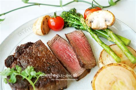 안심 스테이크 맛있게 굽는법 집에서 소고기 스테이크 굽기 네이버 블로그