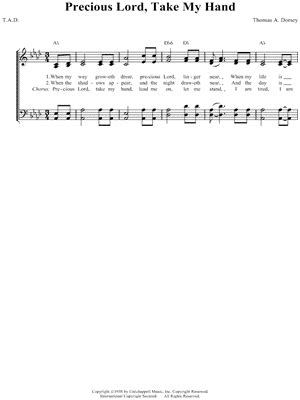Precious Lord Take My Hand Sheet Music To Download And Print