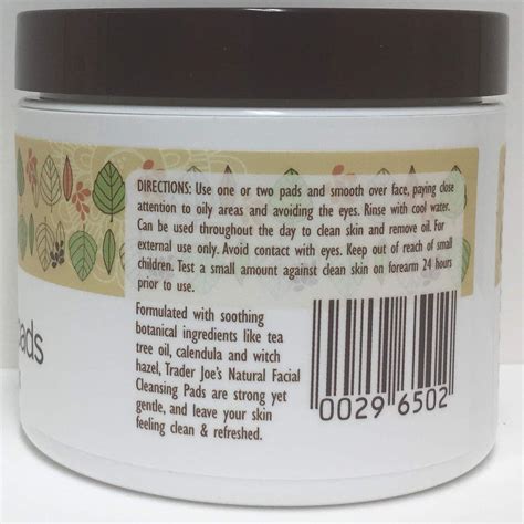 Trader Joes Spa Natural Facial Cleansing Pads With Tea Tree Oil