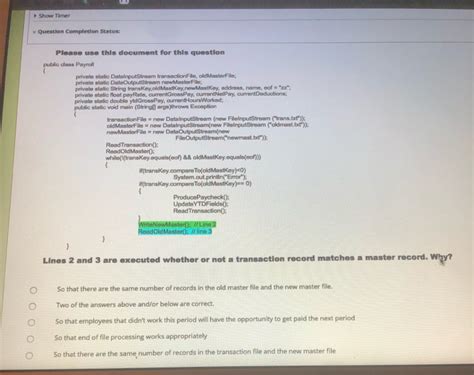 Solved Show Timer Question Completion Status Please Use