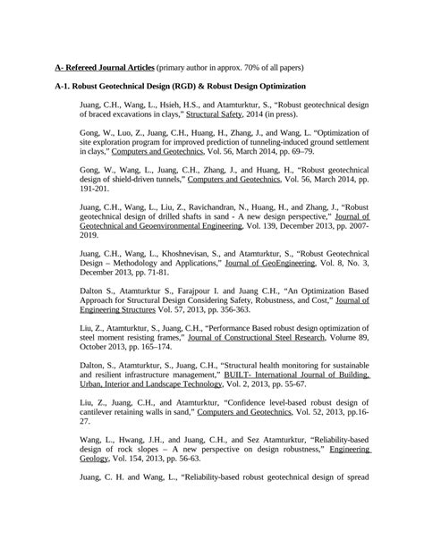 Pdf Robust Geotechnical Design Of Braced Excavations In Clays