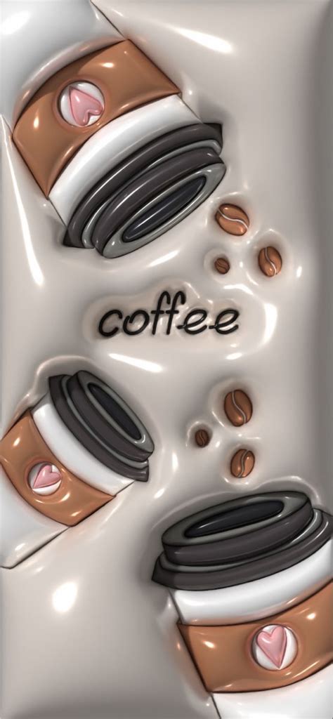 Объемные обои для телефон кофе в 2023 г Обои для телефона Кофе Обои