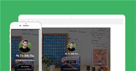 响应式宽屏个人求职简历网站模板html5模板 Toy模板网
