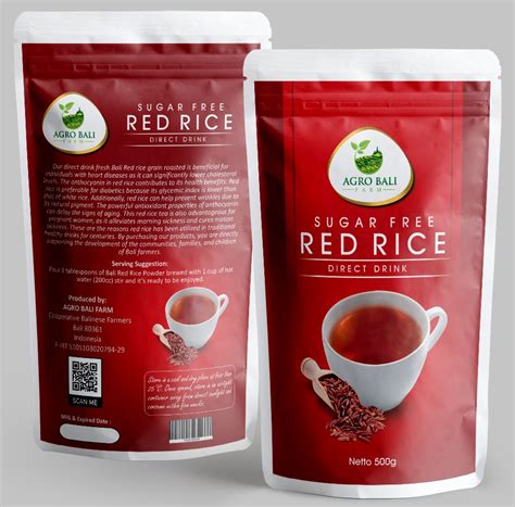 Bali Red Rice Tea 500gram Agro Bali Farm