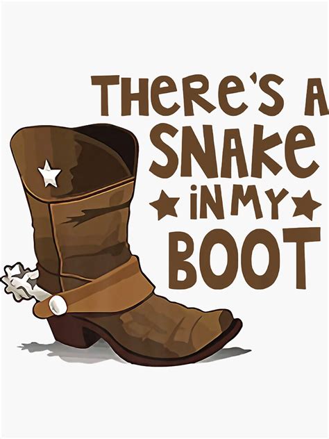 Funny Cowboy Boot There S A Snake In My Boots Western Cowboy Premium
