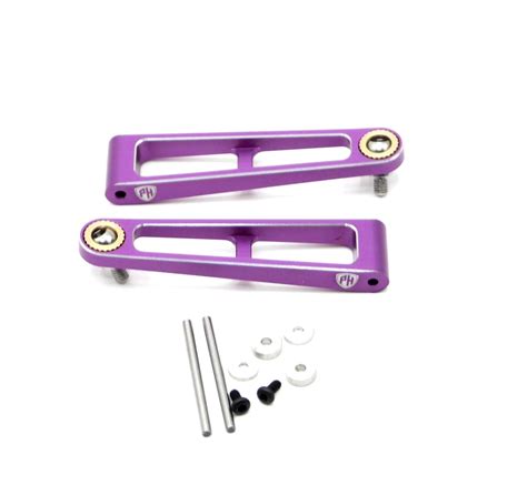 Powerhobby Aluminum Front Upper Arm Set Purple MST RMX Latest Model Trains