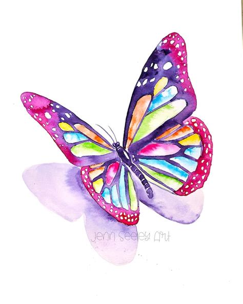 Colorful Drawings Of Butterflies