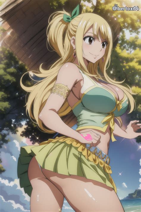 Lucy Heartfilia In A Green Outfit By Bertox64 On Deviantart