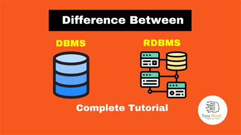 Difference Between Dbms And Rdbms Tazahindi Latest News In Govt Jobs