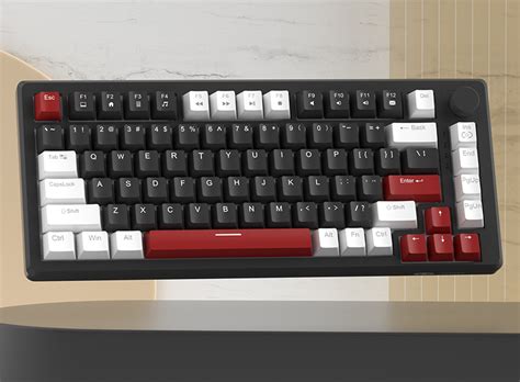 MageGee Wired Mechanical Gaming Keyboard Knob Control Keys Compact Rainbow Backlit With