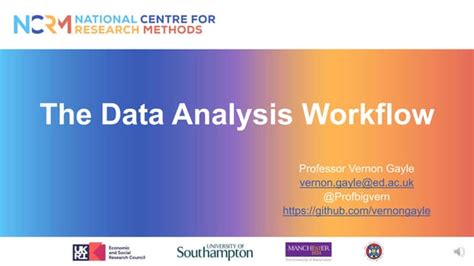 The Data Analysis Workflow Ppt