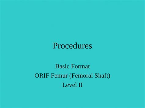 Ppt Lp 8 Orif Femur Dokumen Tips