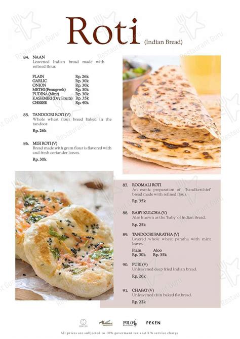 Menu At Swad Of India Restaurant Mengwi