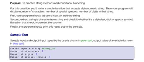 Solved Purpose To Practice String Methods And Conditional Chegg